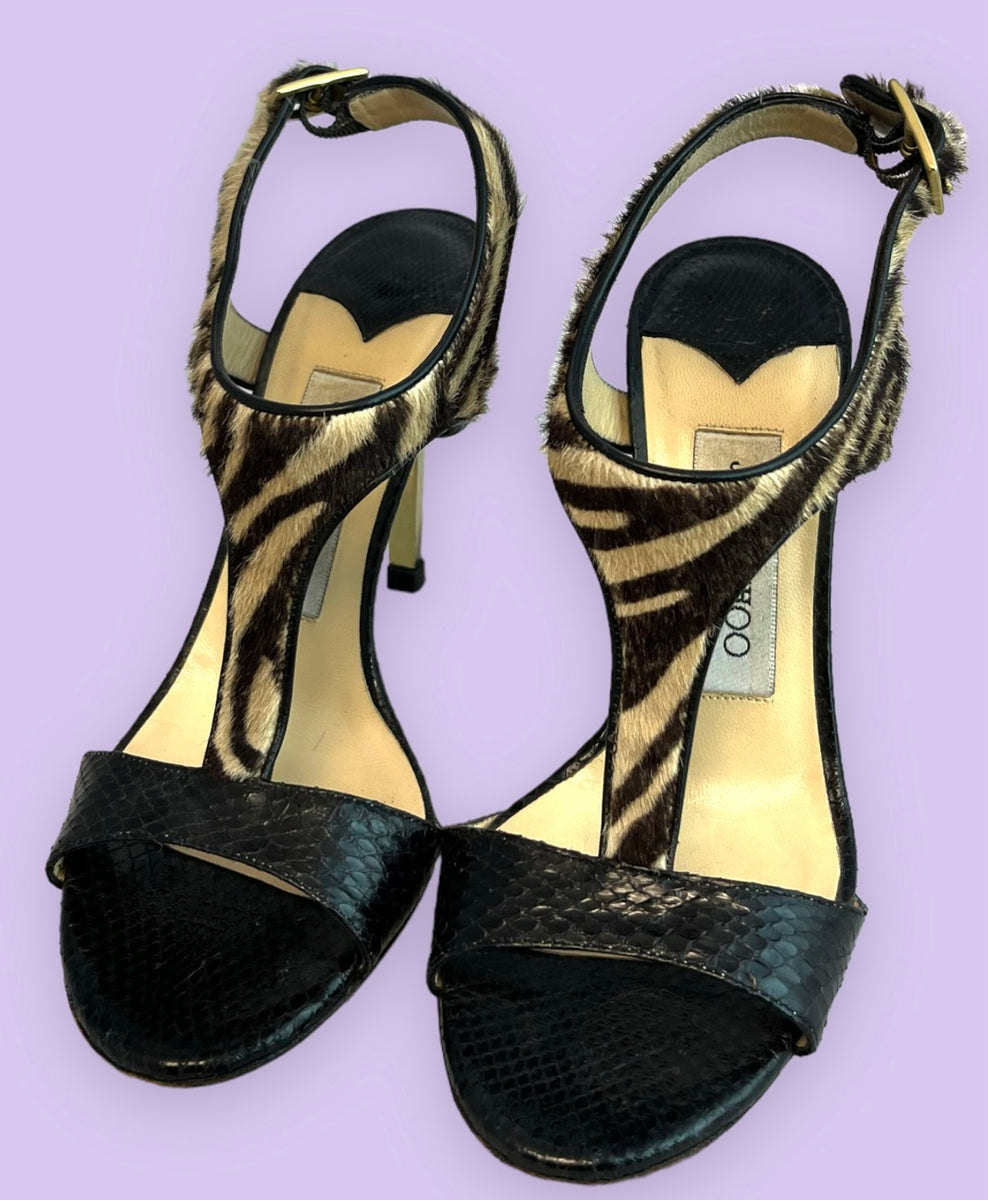 JIMMY CHOO ZEBRA (PREOWNED) – Majolie Designs